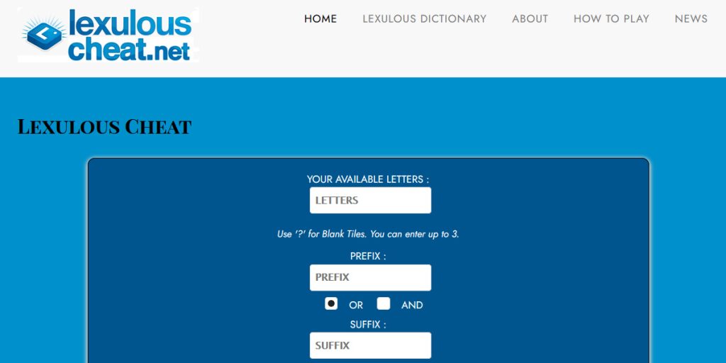 Welcome to LexulousCheat.net - Lexulous Cheat